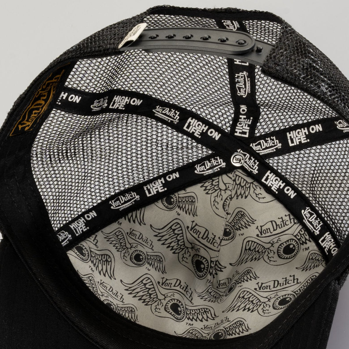 Von Dutch Trucker Cap Tampa Foam Black/Black – Stilding